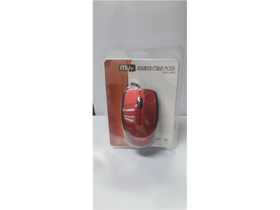 OMEGA TECH S.A. - MYO - MOUSE USB, ROJO (MYO-3005 RED)